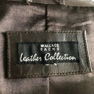 wallace sacks | Jackets & Coats | Mens Wallace Sacks Brown Leather ...